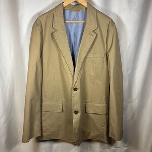 GAP | Suits & Blazers | Gap Mens Size Xxl Jacket Beige Khaki Cotton ...